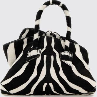 The Attico La Passeggiata Handtasche aus Ponyfell mit Zebramuster