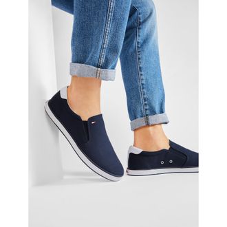 Tommy Hilfiger Sneakers aus Stoff Tommy Hilfiger Harlow 2D FM0FM00597 Dunkelblau