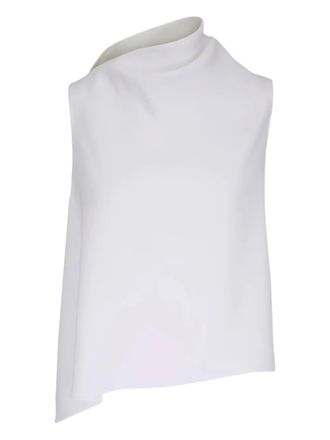 Vince haut sans manches &agrave; encolure asym&eacute;trique - Blanc
