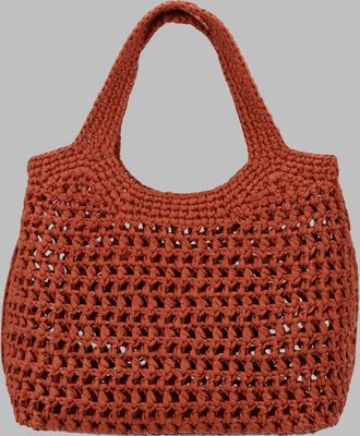 Tod's Womens Mini Shopping Bag Red Viscose Shoulder