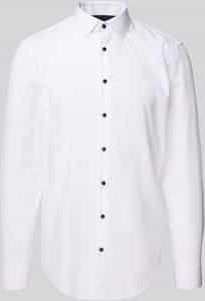 Jake*s Slim Fit Business-Hemd mit Knopfleiste