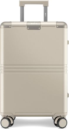 Onyx Hybrid-Pro Handgep&auml;ck-Koffer 55x35x21cm, Leichter 3,5kg Hartschalenkoffer klein mit Aluminiumverschluss, TSA-Schloss und leisen 360&deg;-Rollen, 35L Carry