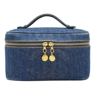Chanel Pre-owned Denim Vanity Bag - - Pre-owned - Damen - Blau - ONE SIZE