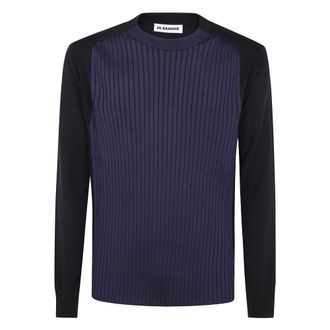 Jil Sander Blaue Nacht Pullover - - Knitwear - Herren - Blau - XL