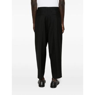 Jil Sander Mohair-Blend Trousers - Black