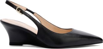 Furla Femme, Chaussures, Noir, Taille: 38 1/2 EU Luce Wedge Slingback