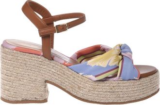 Baldinini Femme, Chaussures, Multicolore, Taille: 39 EU Tulip Print Sandal
