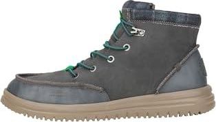 HeyDude Bradley Classic - Chaussures pour Hommes - Bottes avec Semelles Confortables, Charcoal, 45