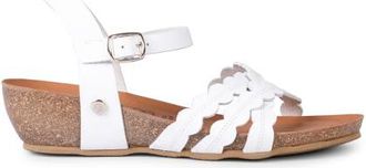 miMaO Sandales &agrave; talon compens&eacute; en li&egrave;ge Blanc EU 39