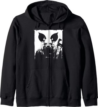 Jimbeels Dark Art Occult Horror Pig Gasmaske Grindcore Thrash Metal Kapuzenjacke