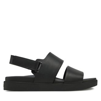 Calvin Klein Sandalen Calvin Klein Flat Adj Sandal Eyelet HW0HW02488 Schwarz