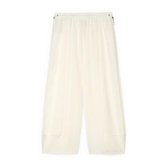 Fiorella Rubino Cropped-Hose aus Stretch-Gewebe - - Trousers - Damen - Wei&szlig; - M/L