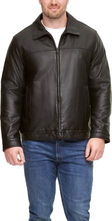 Tommy Hilfiger Herren Lederjacke Classic - Schwarz - Groß
