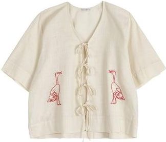 Bobo Choses Blouse &agrave; nouer avec broderie