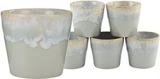 CREATABLE CreaTable, 23722, Serie Grespresso, Espresso Set 6 teilig, Steinzeug, Grau