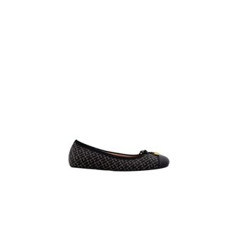 Carolina Herrera Schwarze Ballerinas aus Leder mit Bimba-Print - - Shoes - Damen - Schwarzk - 39 EU