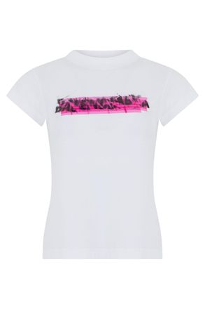 Balenciaga Graphic Print Cotton T-shirt - White