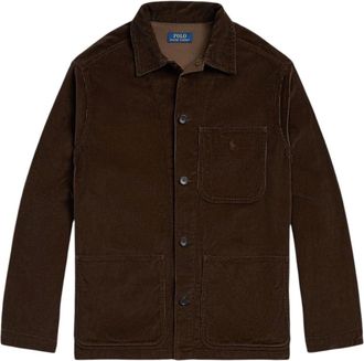 Ralph Lauren Surchemise utilitaire en velours c&ocirc;tel&eacute; - Homme - Vestes - Brun - Taille: M