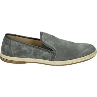 Greve Herren Slip-On Schuhe in Grauem Nubuk - - Shoes - Herren - Grau - 45 EU