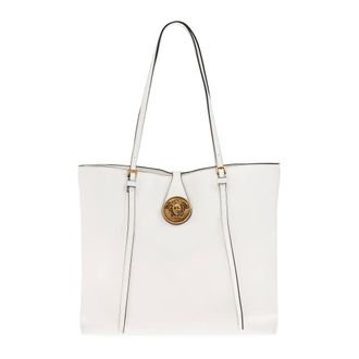 Versace Sac en cuir avec t&ecirc;te de M&eacute;duse - Femme - Sacs - Blanc - Taille: ONE Size