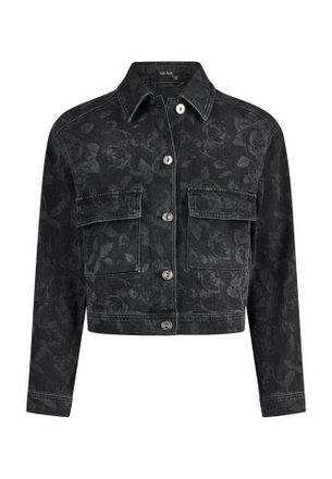Marc Aurel Jeansjacke mit Rosenprint