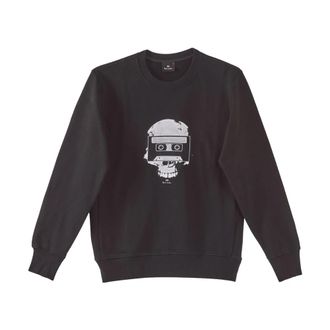 Paul Smith Skull Tape Sweatshirt - - Sweatshirts & Hoodies - Herren - Schwarzk - XL