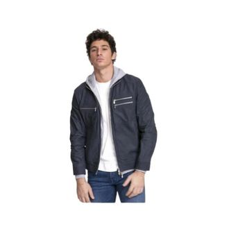 Brunello Cucinelli Navy Leder Blouson Jacke - - Jackets - Herren - Blau - L