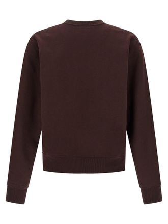 Saint Laurent Mens Bordeaux Cotton Sweatshirt Clothing