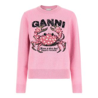 Ganni Damen, Strickwaren, Rosa, MGr&ouml;&szlig;e