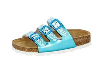 Lico Bioline Trendy, Chaussons Bas Fille, Turquoise (Tuerkis/Weiss Tuerkis/Weiss), 33 EU
