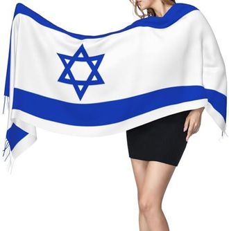 Generic Drapeau DIsraël Écharpe Femme Quotidien Foulards Classique Echarpe Cadeau