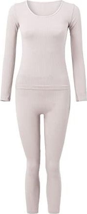 Generic Ensemble de v&ecirc;tements de d&eacute;tente pour femme - Deux tenues pour femme - Pull &agrave; manches longues et col rond - Haut et pantalon long - Surv&ecirc;tement en vel