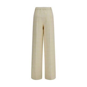 Gucci Womens Beige Cotton Dress Pants