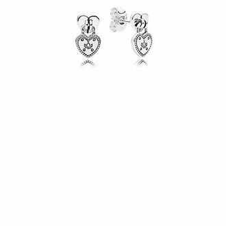 Pandora Love Locks Ohrstecker - - Accessories - Damen - Grau - ONE SIZE