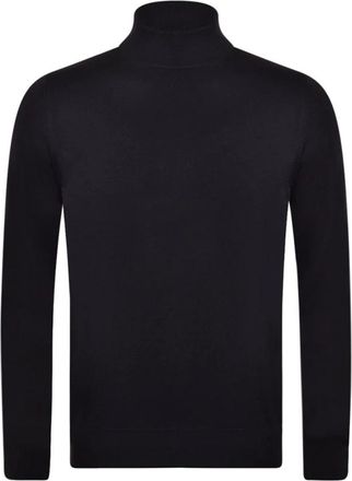 Paolo Fiorillo Homme, Pulls, Noir, Taille: L Haut Tricot Col Montant Imprim&eacute;