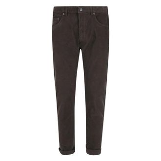 Dondup Slim-fit Pantalons - Homme - Pantalons - Brun - Taille: W32