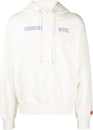 Heron Preston Off Road Hoodie mit Logo-Stickerei - Weiß