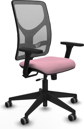 Piqueras y Crespo Rosa Schreibtischstuhl mit 3D-Armen, h&ouml;henverstellbare Lendenwirbelst&uuml;tze, ausgestattet mit Syncro/Traslack und Schneideschaum, mit Rollen 65 mm, Park