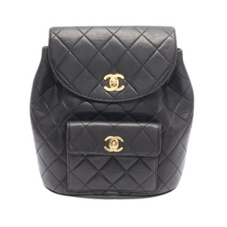 Chanel Sac &agrave; dos Pre-owned Matelass&eacute; en cuir dagneau - Femme - Pre-owned - Noir - Taille: ONE Size
