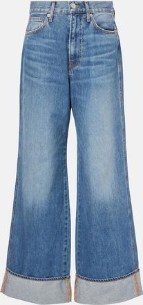 Veronica Beard High-Rise Wide-Leg Jeans Taylor
