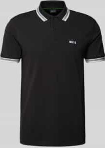 HUGO BOSS Regular Fit Poloshirt mit Label-Stitching Modell Paddy