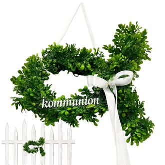 Generic K&uuml;nstliche Buchsbaum - Gr&uuml;n Au&szlig;endekoration Ganzj&auml;hrige Girlande, Langlebig, Vielseitige Verwendung, Fr&uuml;hling, Sommer, Patio/, Garten, Praktisch, Einf