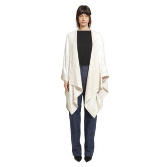 Fendi Wool Jacquard Poncho