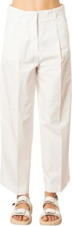 Max Mara Bellico Pantalon Large - Femme - Pantalons - Blanc - Taille: 40 FR