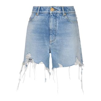 Balmain Shorts en jean - Femme - Shorts - Bleu - Taille: 42 FR