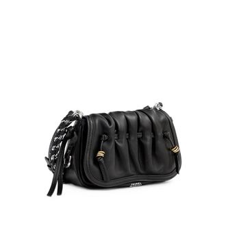 Isabel Marant Ruched Lambskin Shoulder Bag - Black