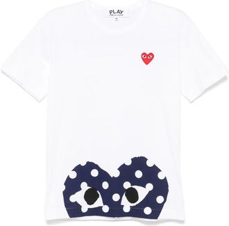 Comme Des Gar&ccedil;ons Red Emblem T-Shirt