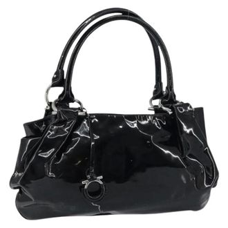 Ferragamo Sac bandouli&egrave;re en cuir Pre-owned - Femme - Pre-owned - Noir - Taille: ONE Size
