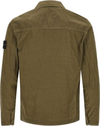 Stone Island Mens Bicolor Polyamide Blouse