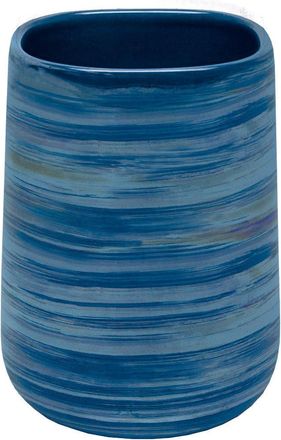 Kleine Wolke 8470783852 Zahnputzbecher Argentic, Mare, 7 x 10,5 cm, Steinzeug